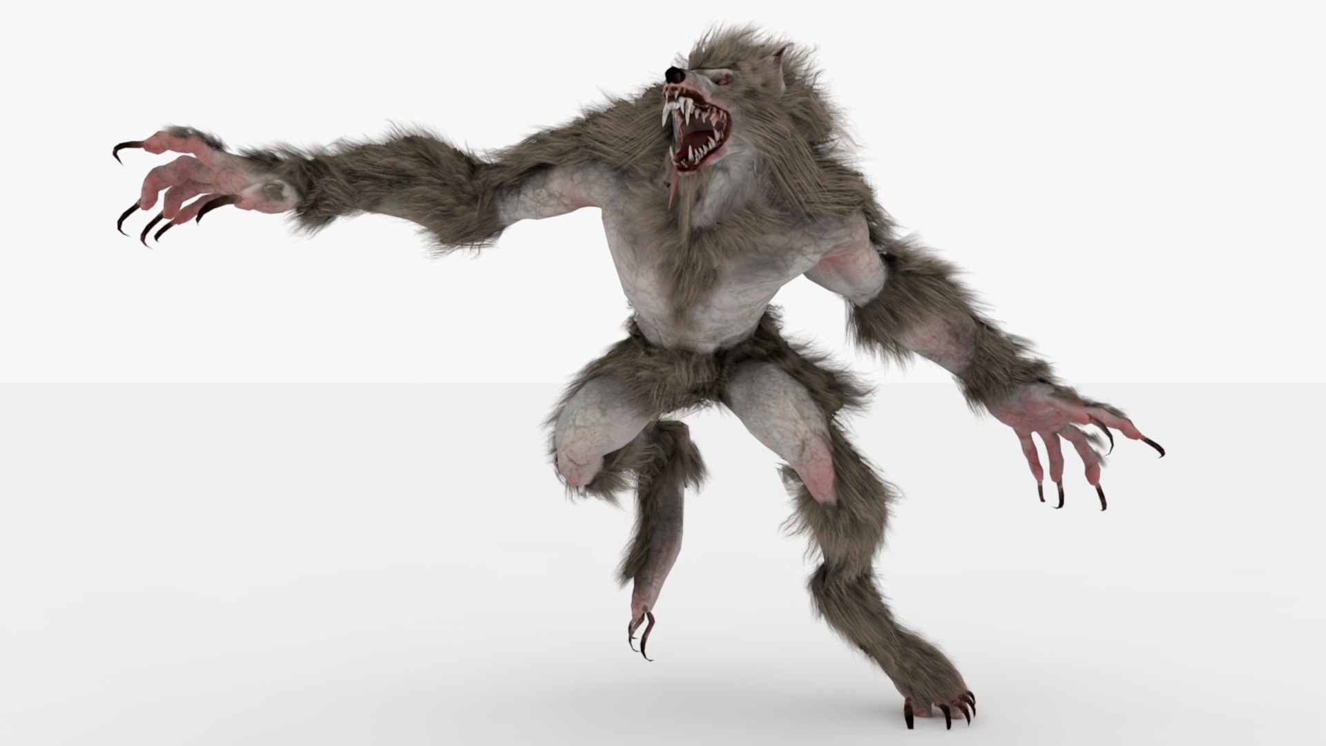 Werewolf Rigged And Animated 3D Model - TurboSquid 2348763