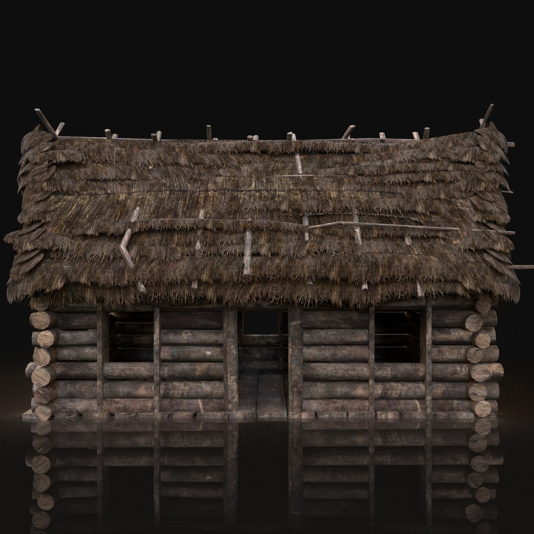 3D Gen Aaa Thatched Log - TurboSquid 1505701
