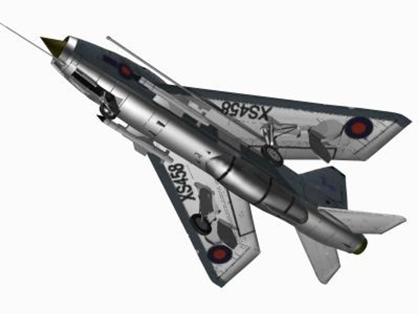 English Electric Lightning T5 3d Model