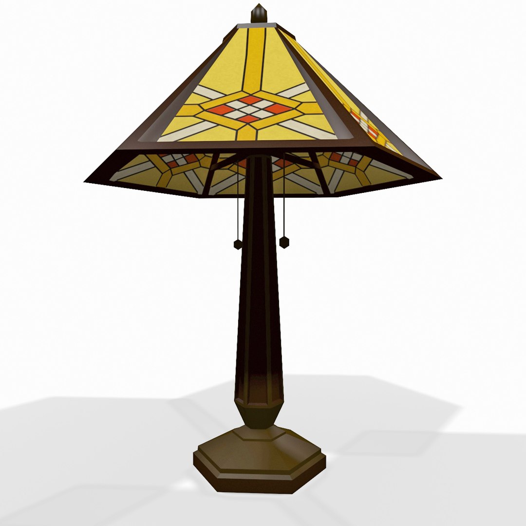 3d classic tabletop lamp model