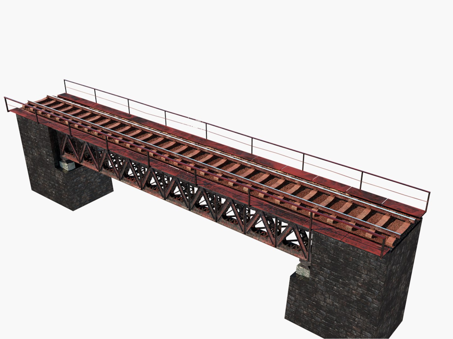 3D Railway Bridge Model - TurboSquid 1443157