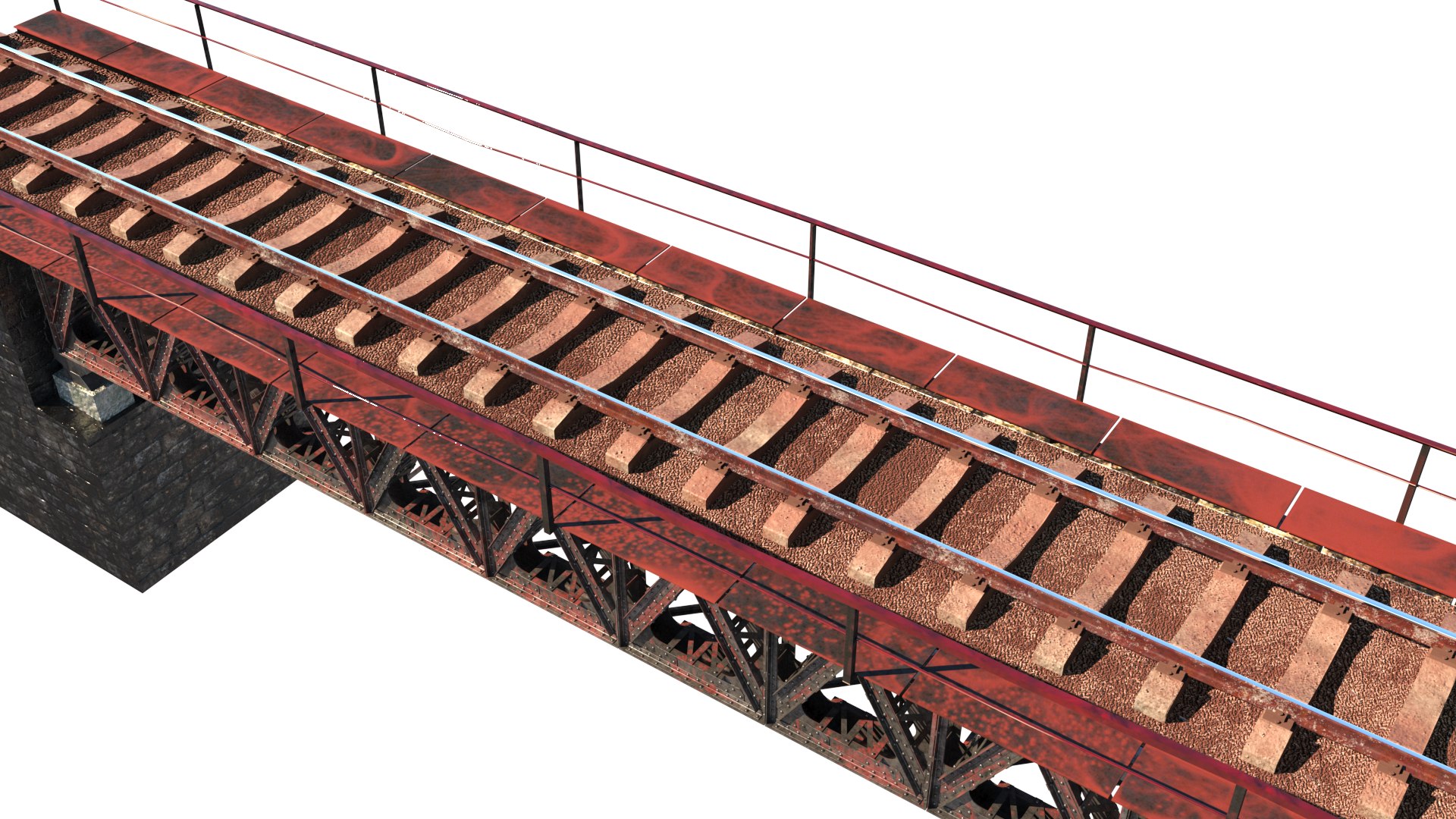 3D Railway Bridge Model - TurboSquid 1443157