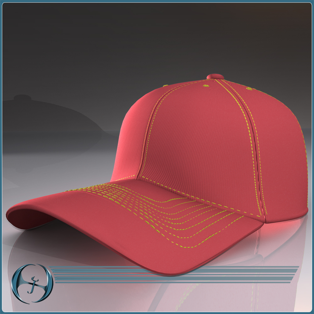3d baseball cap model