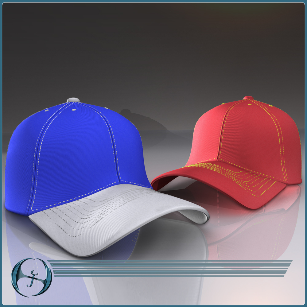 3d baseball cap model