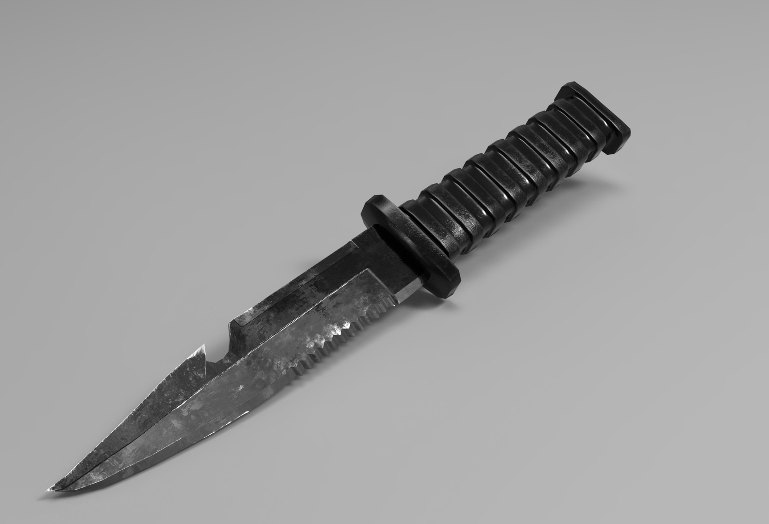 3D Serrated Knife - TurboSquid 1834370