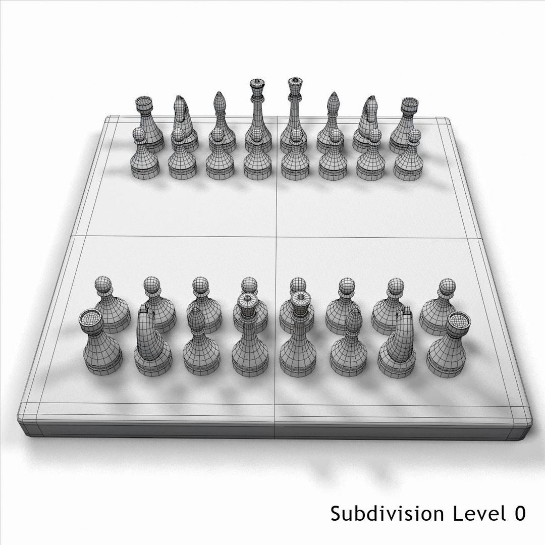 Chess Set 3d Max