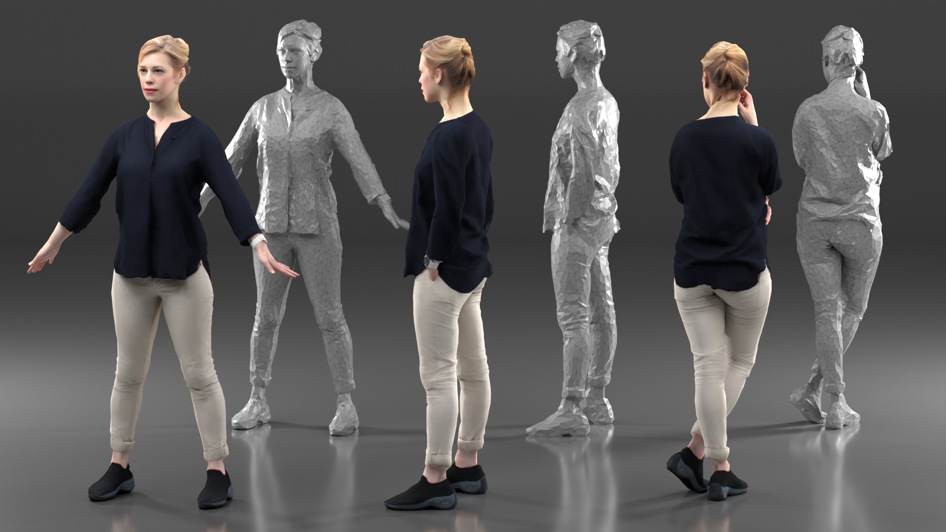 3D Rigged Woman Character - 3D Scanned Figure 0051 Model - TurboSquid ...