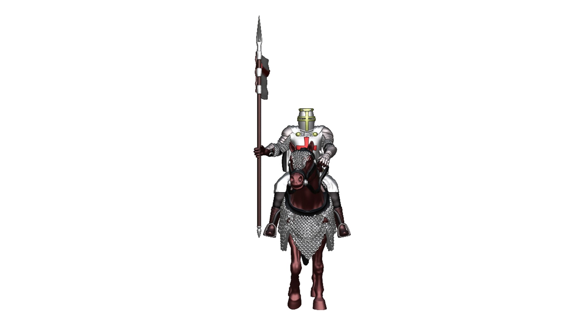 Crusader Cavalry 1 3D Model - TurboSquid 2320118