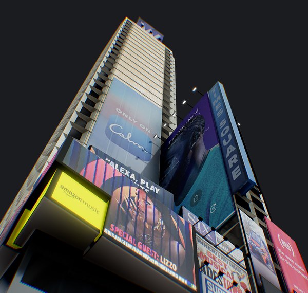 Low Poly Times Square 3D Models for Download | TurboSquid