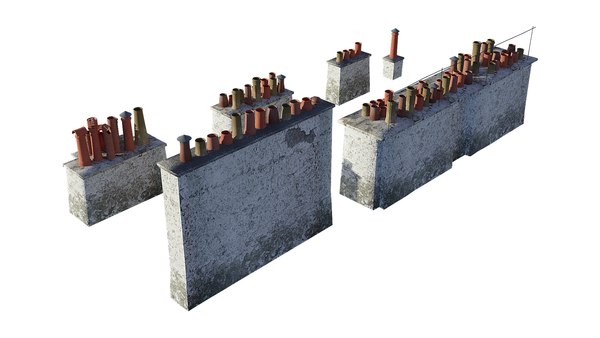 3D Chimneys model pack - TurboSquid 1855224