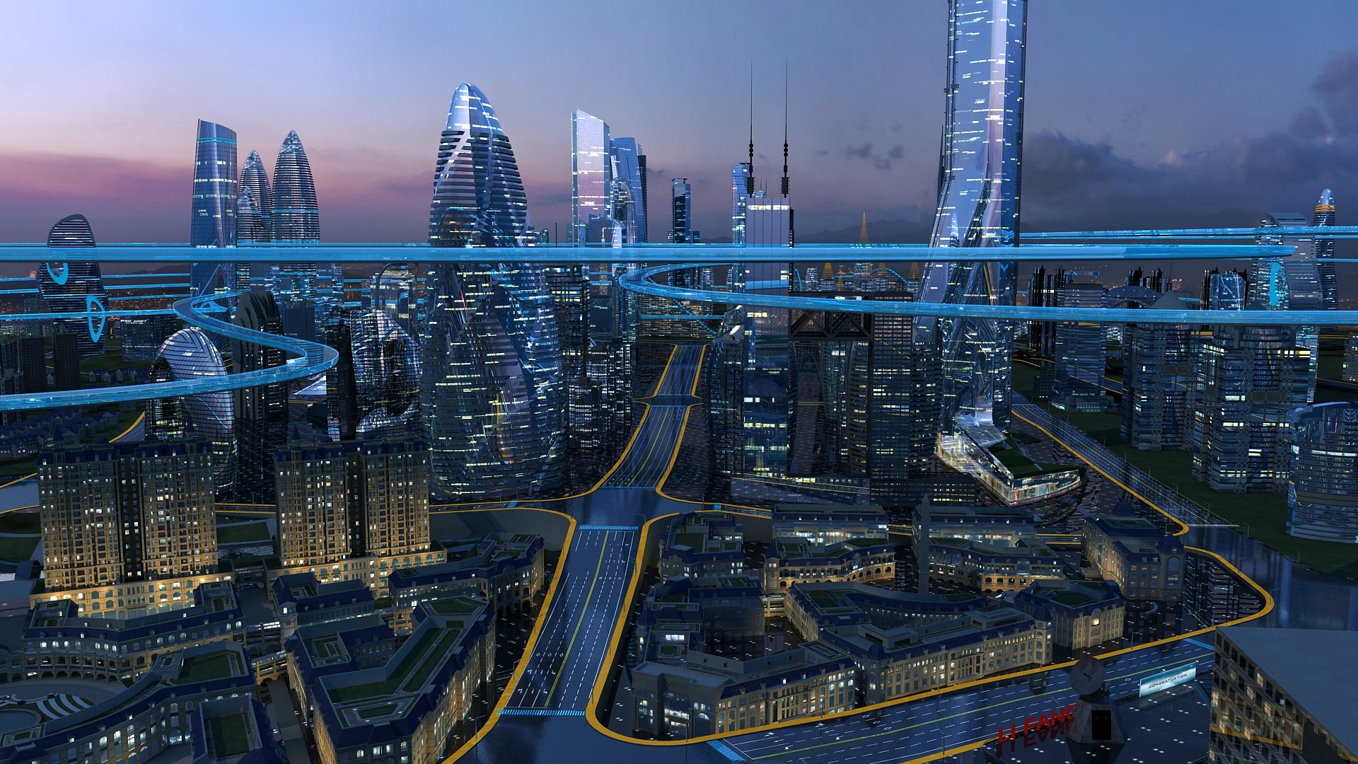 3D Night View - TurboSquid 2078245