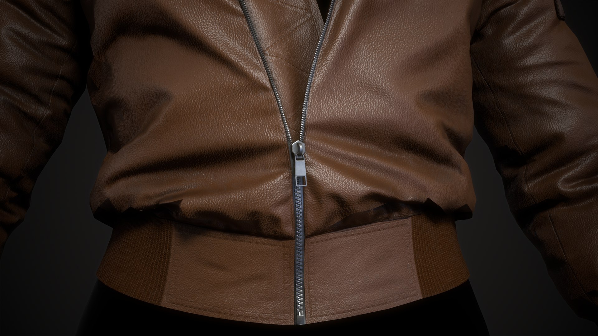 3D Cyberpunk Brown Jacket Model - TurboSquid 1890909