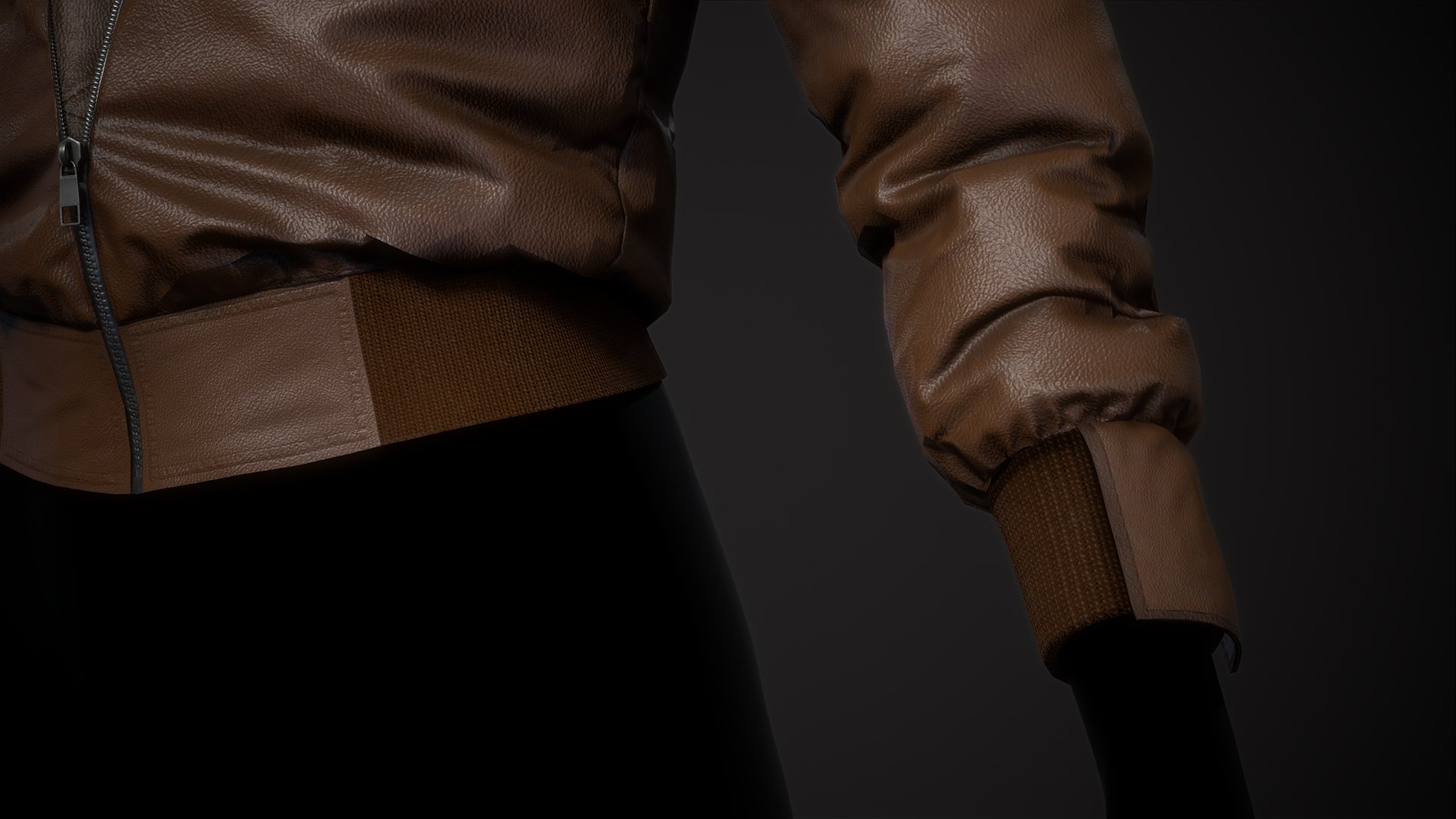 3D Cyberpunk Brown Jacket Model - TurboSquid 1890909