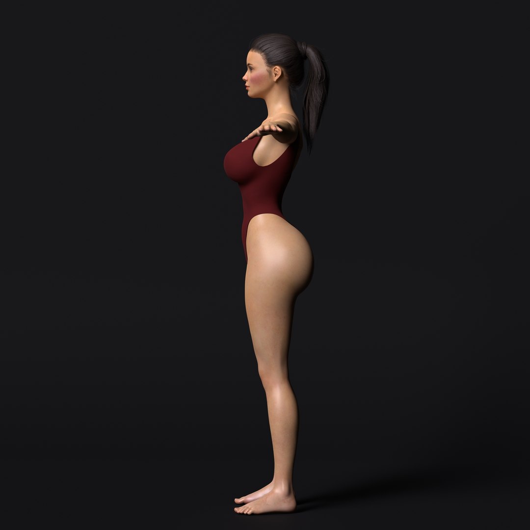 Realistic Sexy Girl Nude Margot 3d Model Turbosquid 2393115