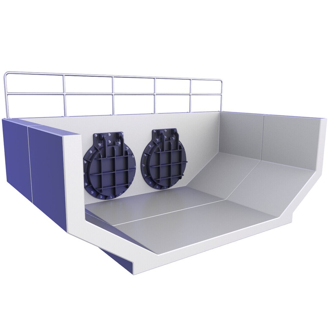 3D Model Concrete Storm Drain Outlet Flap Valve 31 - TurboSquid 1979984