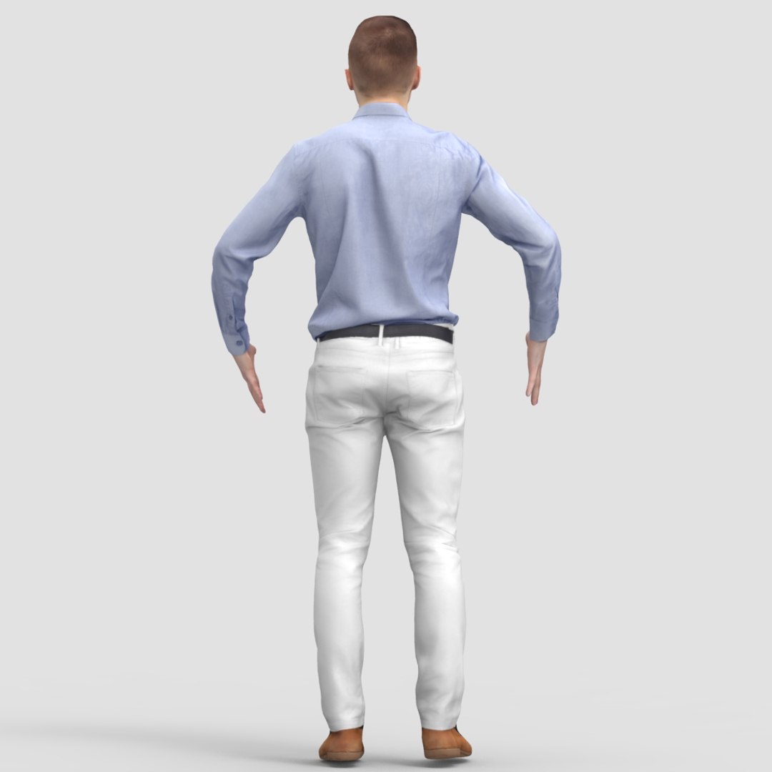 3ds Max Realistic Human Pose
