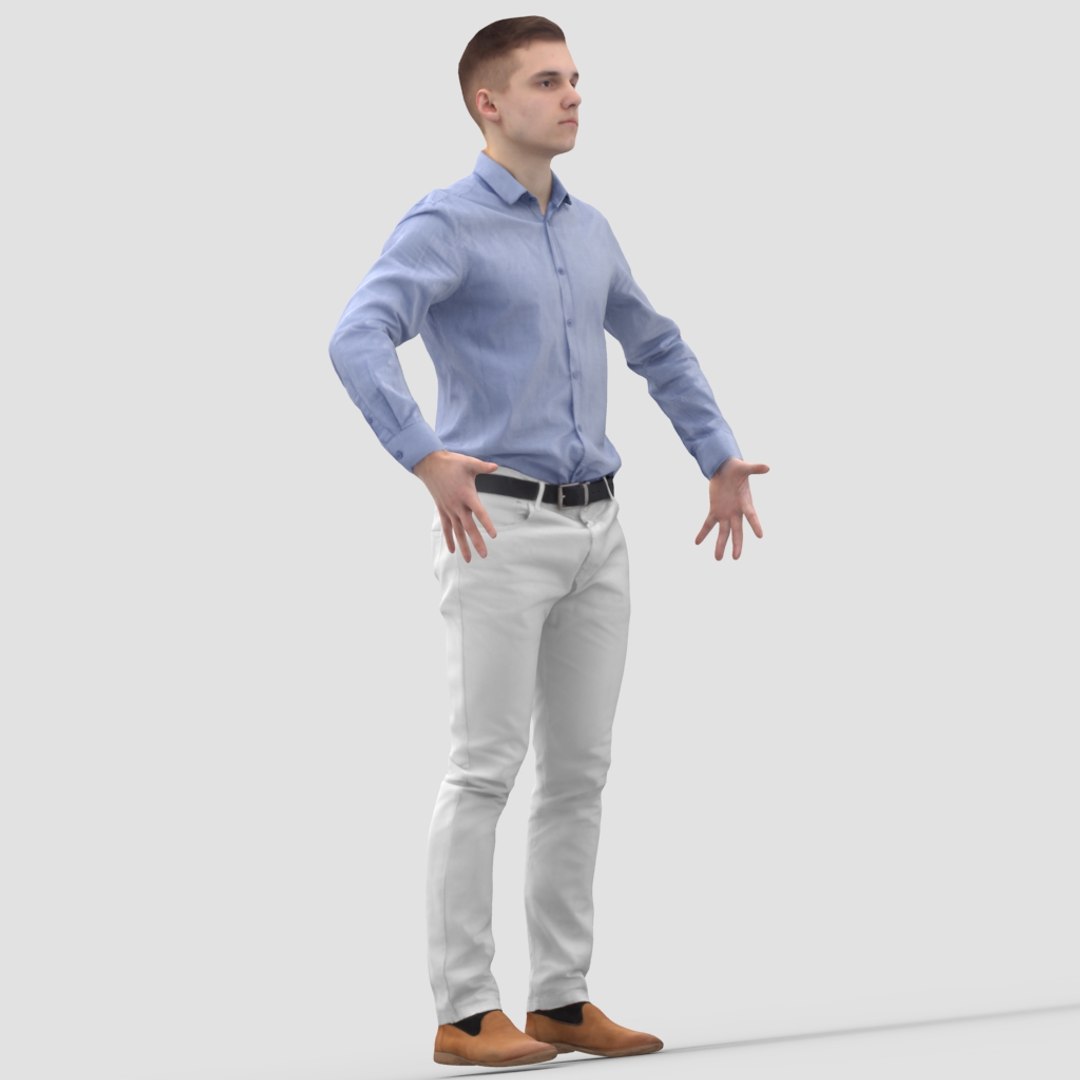 3ds Max Realistic Human Pose