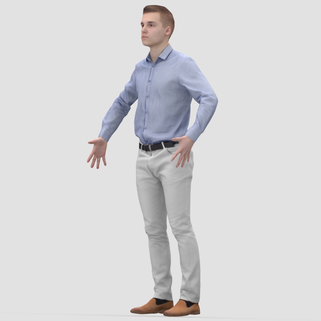 3ds Max Realistic Human Pose