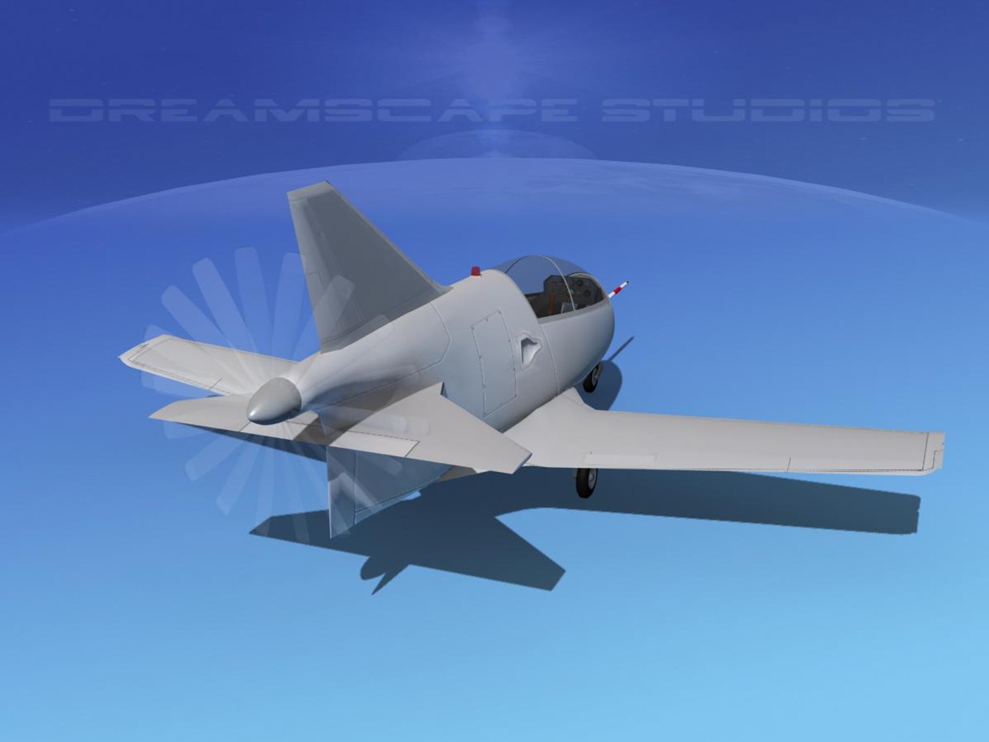 plane bd-5 bede 3d model