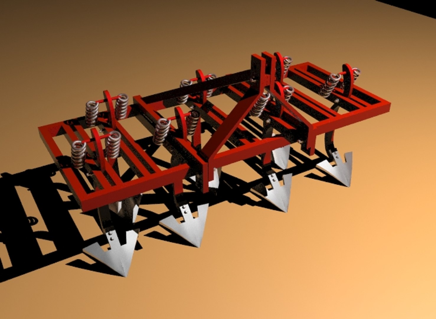 Farm Cultivator 3D Model - TurboSquid 1352885