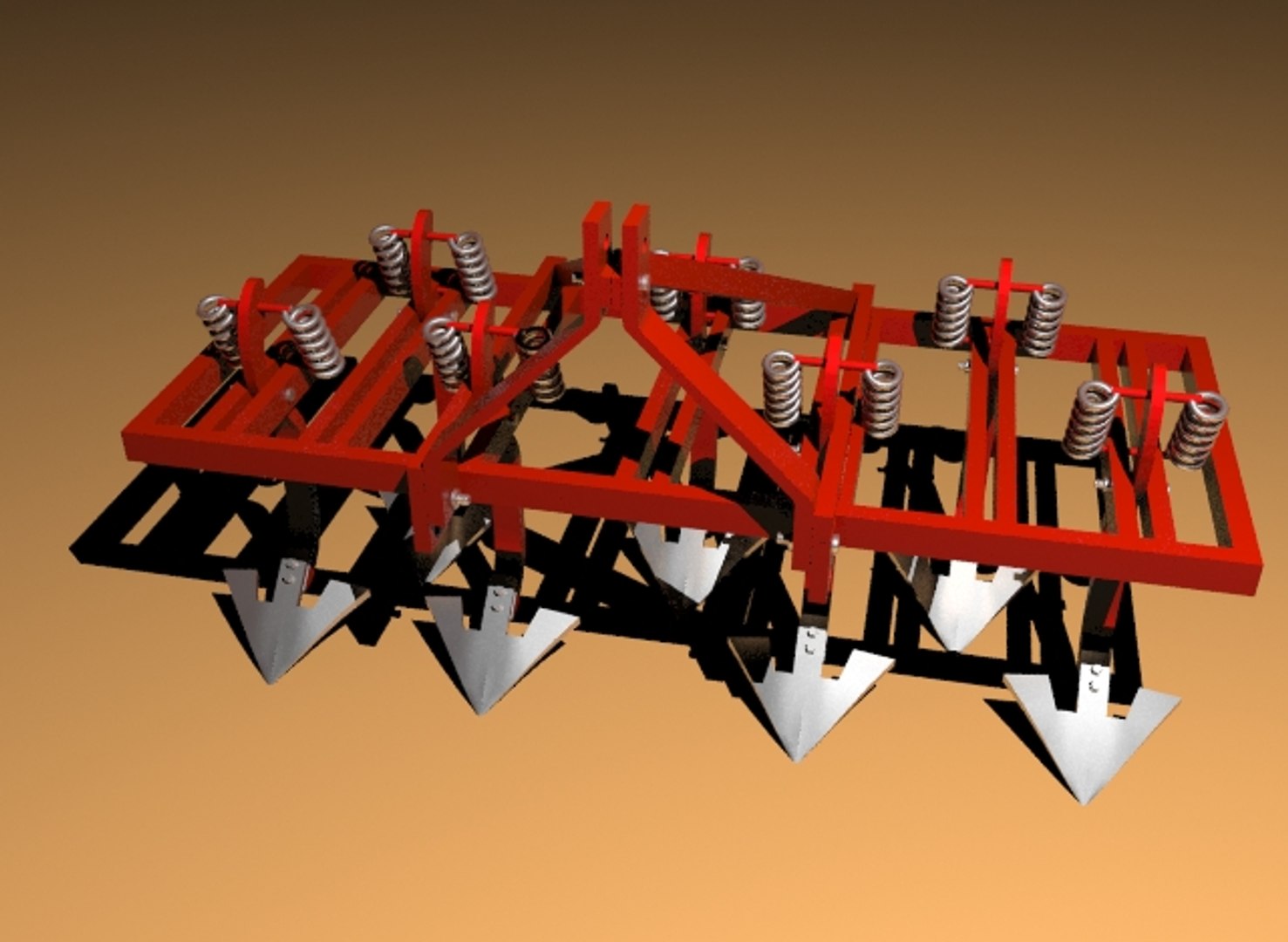 Farm Cultivator 3D Model - TurboSquid 1352885