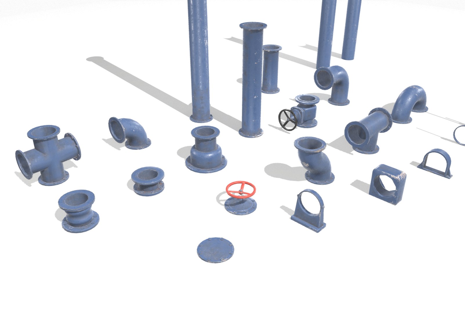3D model pack pipes pbr - TurboSquid 1461313