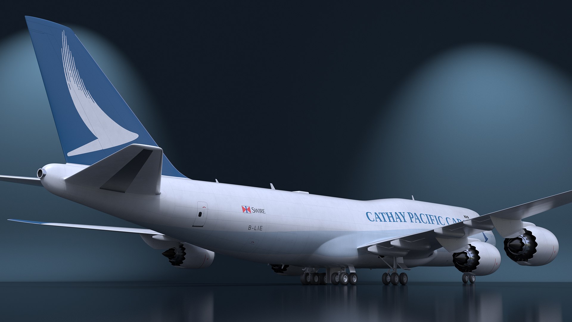 3D Boeing 747-8 Cathay Pacific Cargo Aircraft Model - TurboSquid 2369761