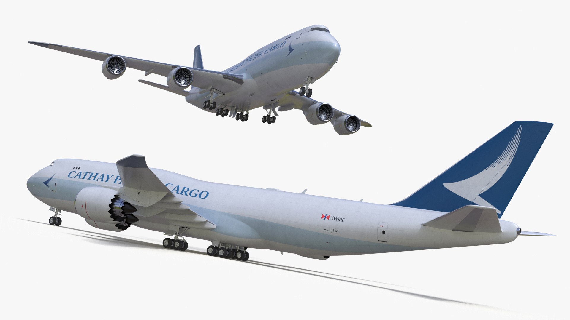 3D Boeing 747-8 Cathay Pacific Cargo Aircraft Model - TurboSquid 2369761