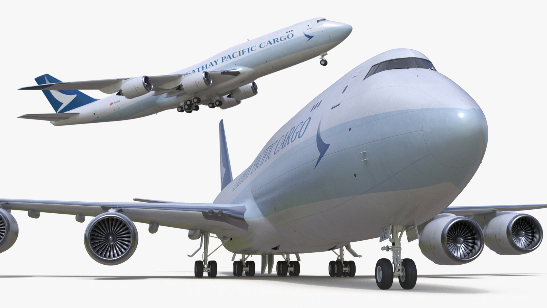 3D Boeing 747-8 Cathay Pacific Cargo Aircraft Model - TurboSquid 2369761