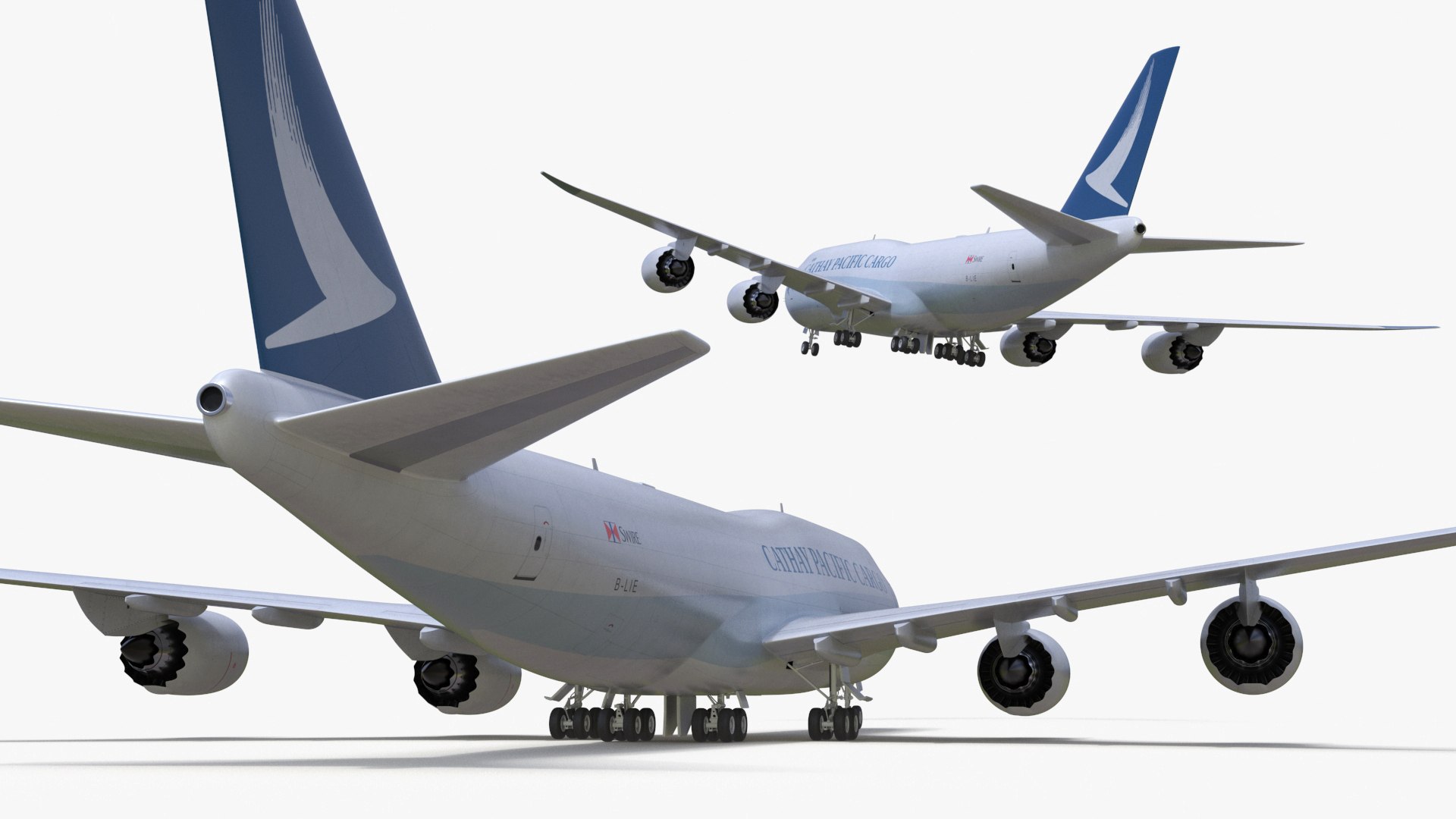 3D Boeing 747-8 Cathay Pacific Cargo Aircraft Model - TurboSquid 2369761