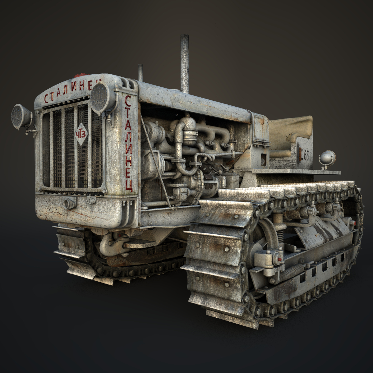 c4d stalinets s-65 soviet tractor
