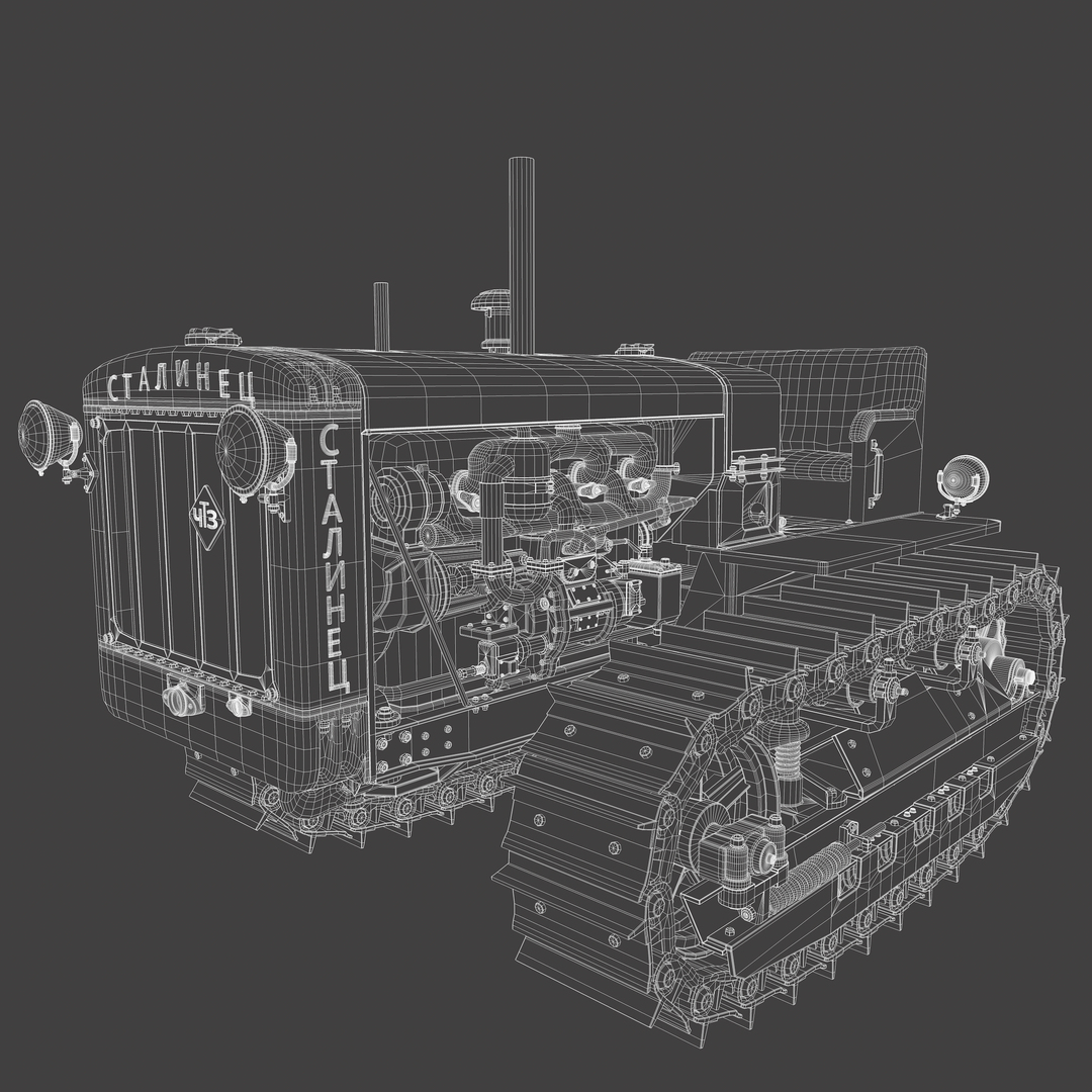 c4d stalinets s-65 soviet tractor