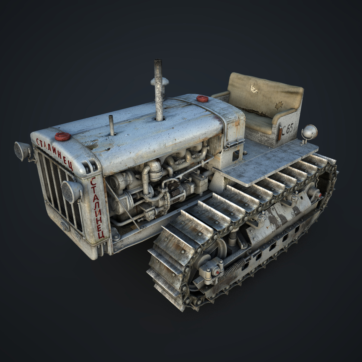 c4d stalinets s-65 soviet tractor