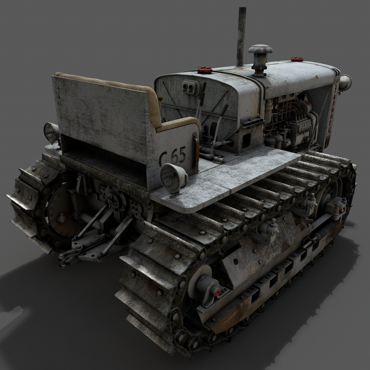 c4d stalinets s-65 soviet tractor