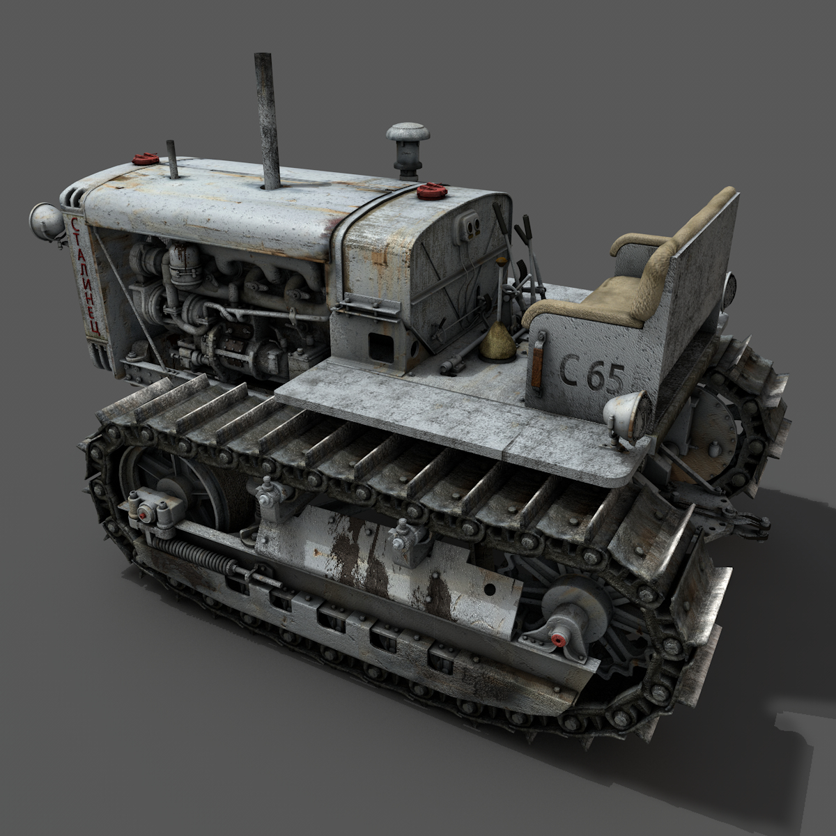 c4d stalinets s-65 soviet tractor