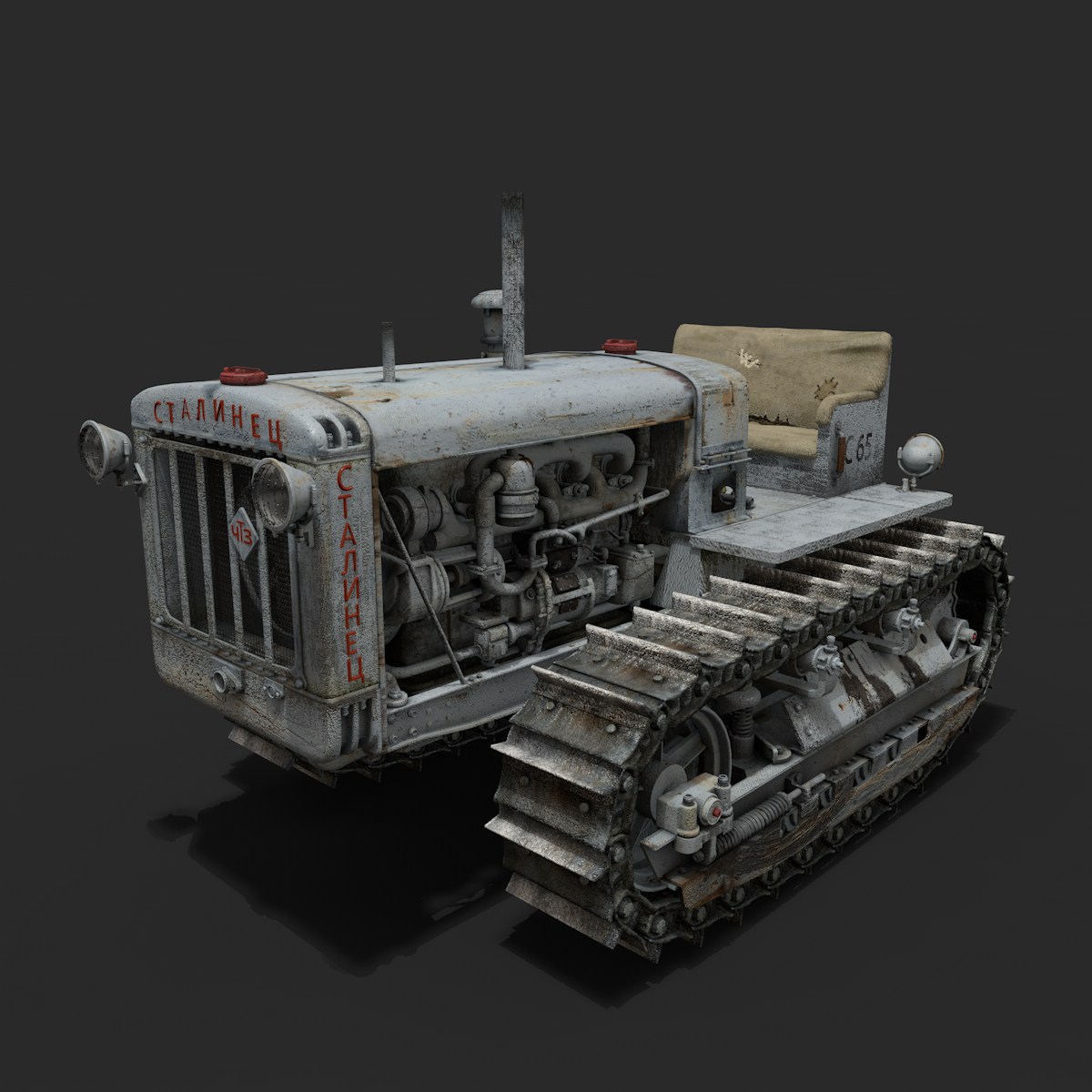 c4d stalinets s-65 soviet tractor