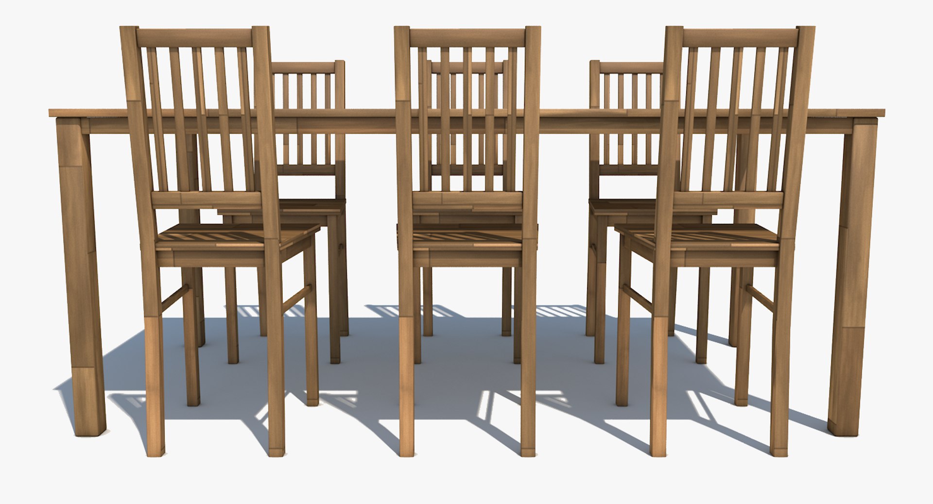 3d Model Table Chairs