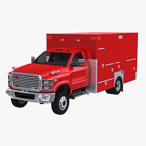International cv ems ambulance 3D model - TurboSquid 1537218