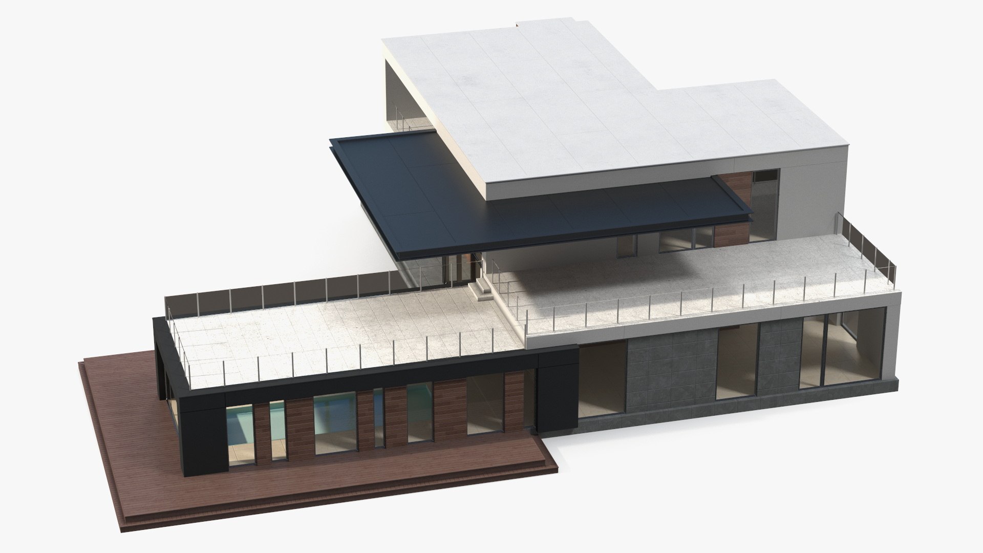 Modern House Pool 3D model - TurboSquid 2025923