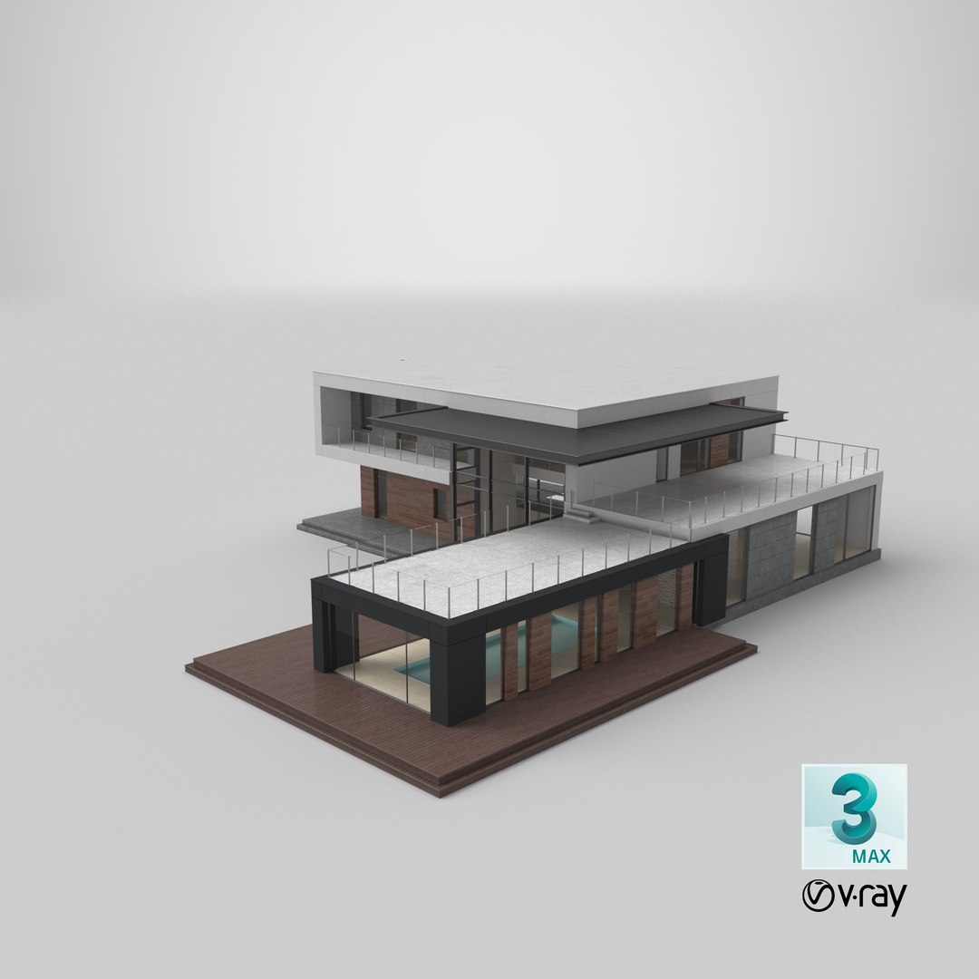 Modern House Pool 3D Model - TurboSquid 2025923
