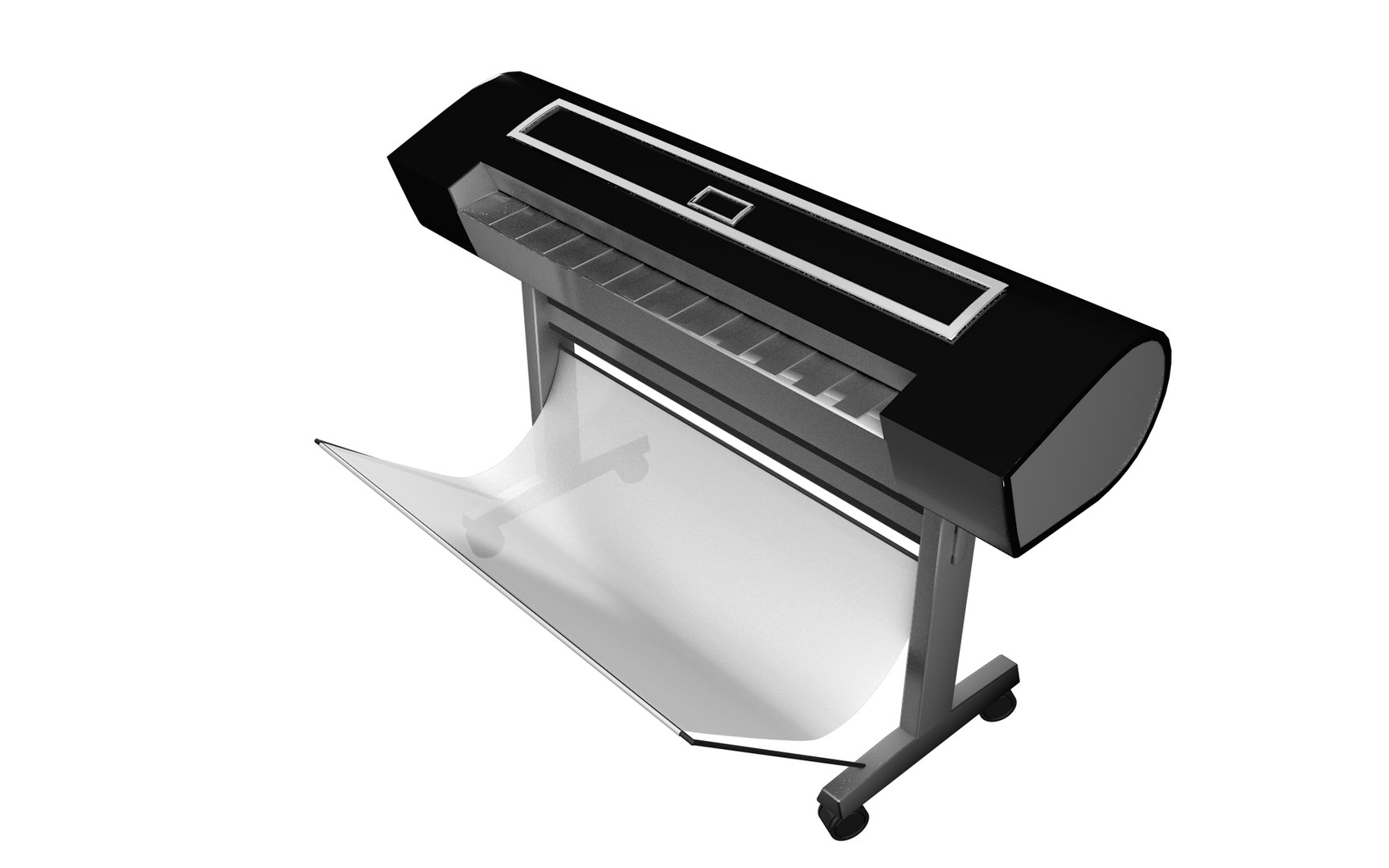 Plotter Printing Machine 3D - TurboSquid 1614618