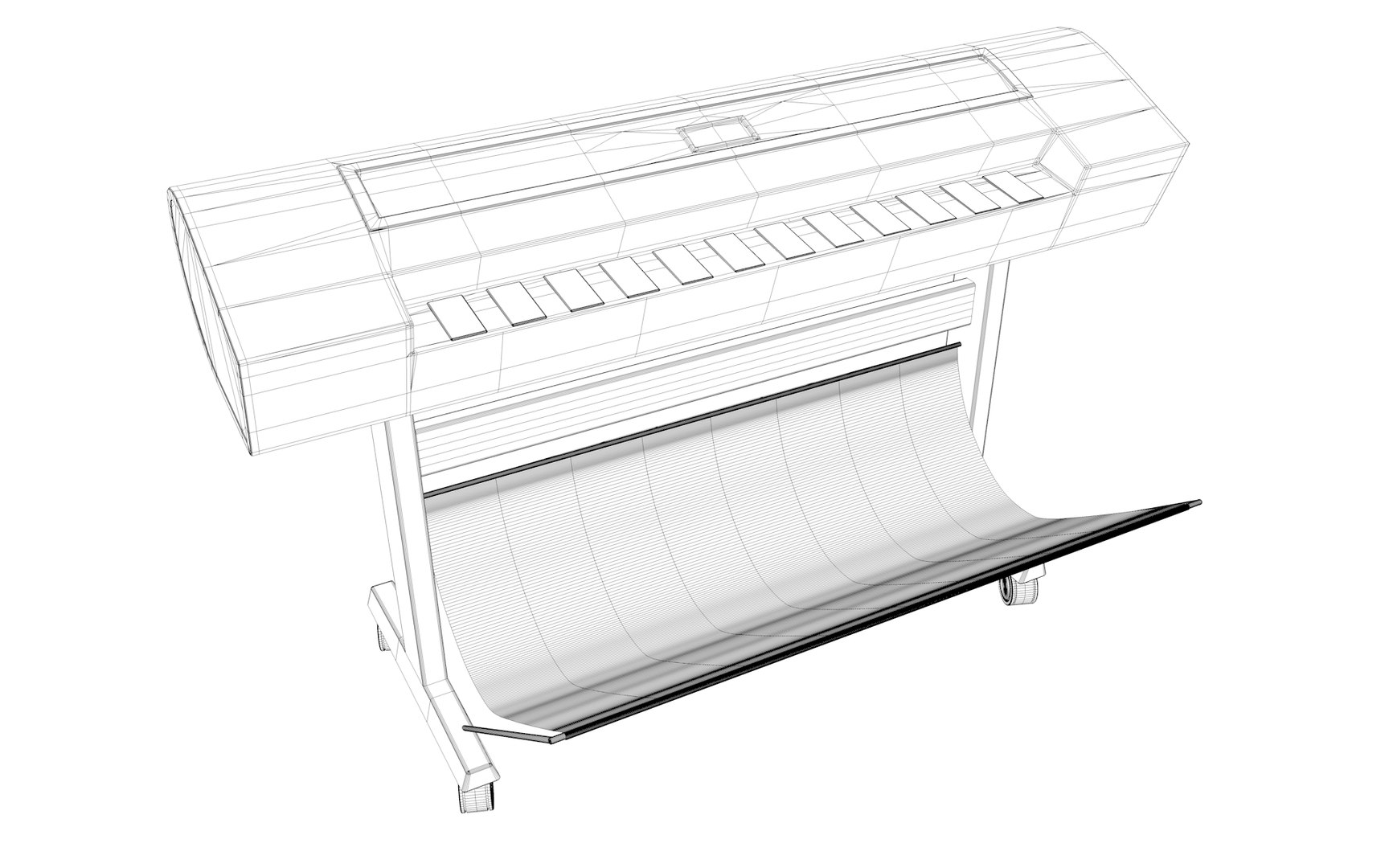Plotter Printing Machine 3D - TurboSquid 1614618