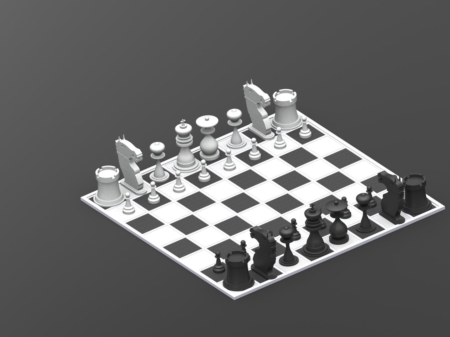 Chess Board 3d Dwg