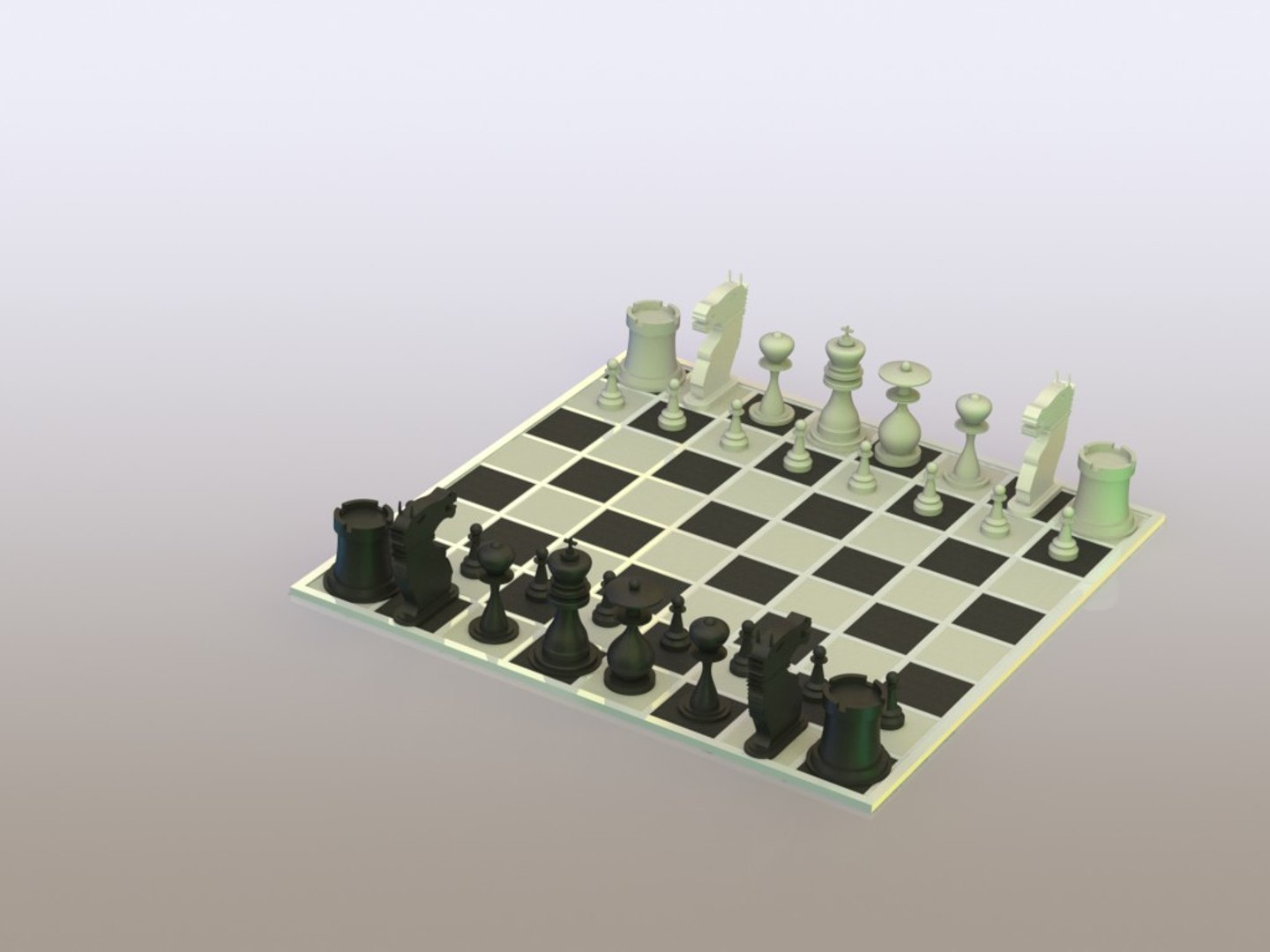 Chess Board 3d Dwg