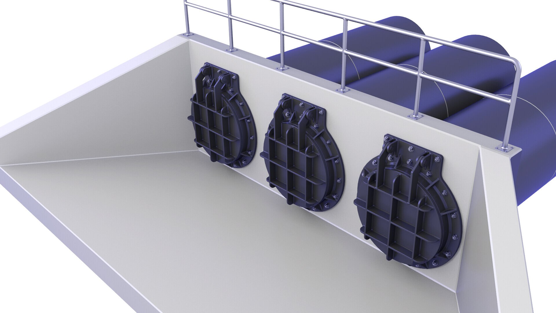 Storm Drain Pipe Outlet Flap Valve 35 3D - TurboSquid 1979989