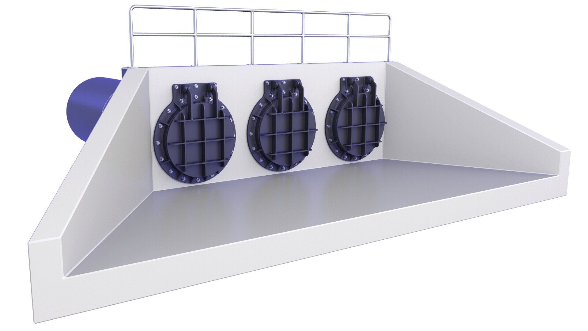 Storm Drain Pipe Outlet Flap Valve 35 3D - TurboSquid 1979989