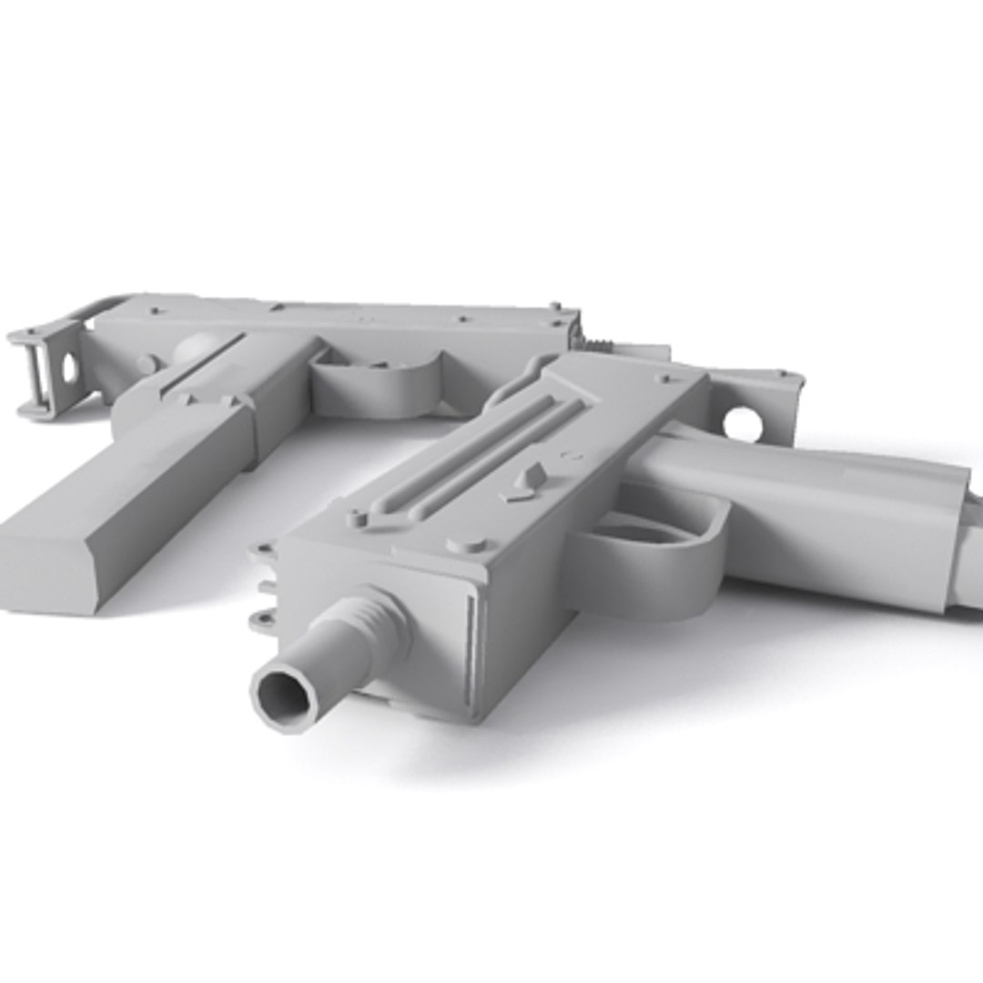 Mac-10 Machine Pistol 3d 3ds