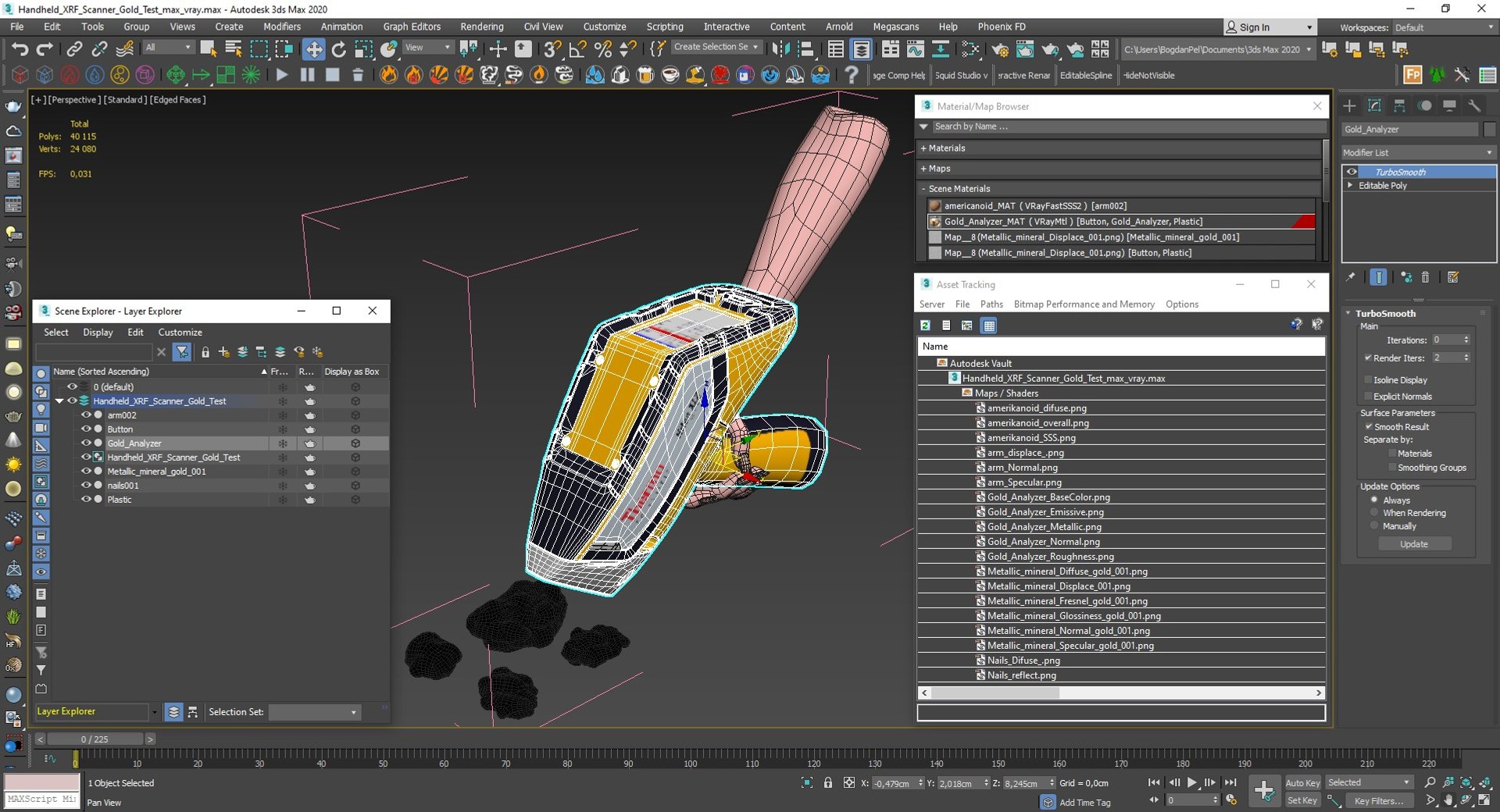Thermo Scientific Niton XL2 XRF Metal Tester Gold 3D Model - TurboSquid ...