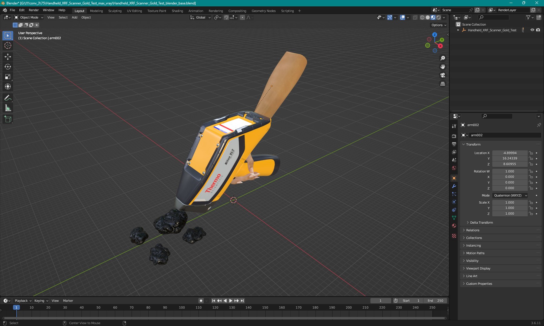 Thermo Scientific Niton XL2 XRF Metal Tester Gold 3D Model - TurboSquid ...