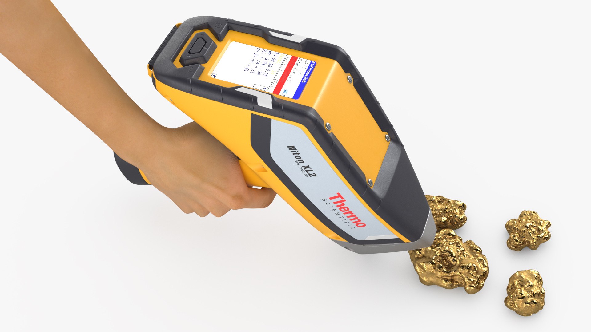 Thermo Scientific Niton XL2 XRF Metal Tester Gold 3D Model - TurboSquid ...